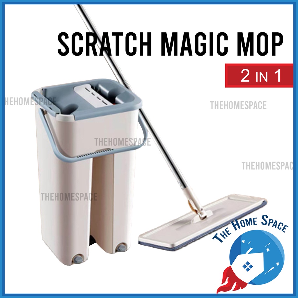 Self Clean Wash Dry Hands Free Lazy Mop Magic Mop Easy Mop Flat Mop ...
