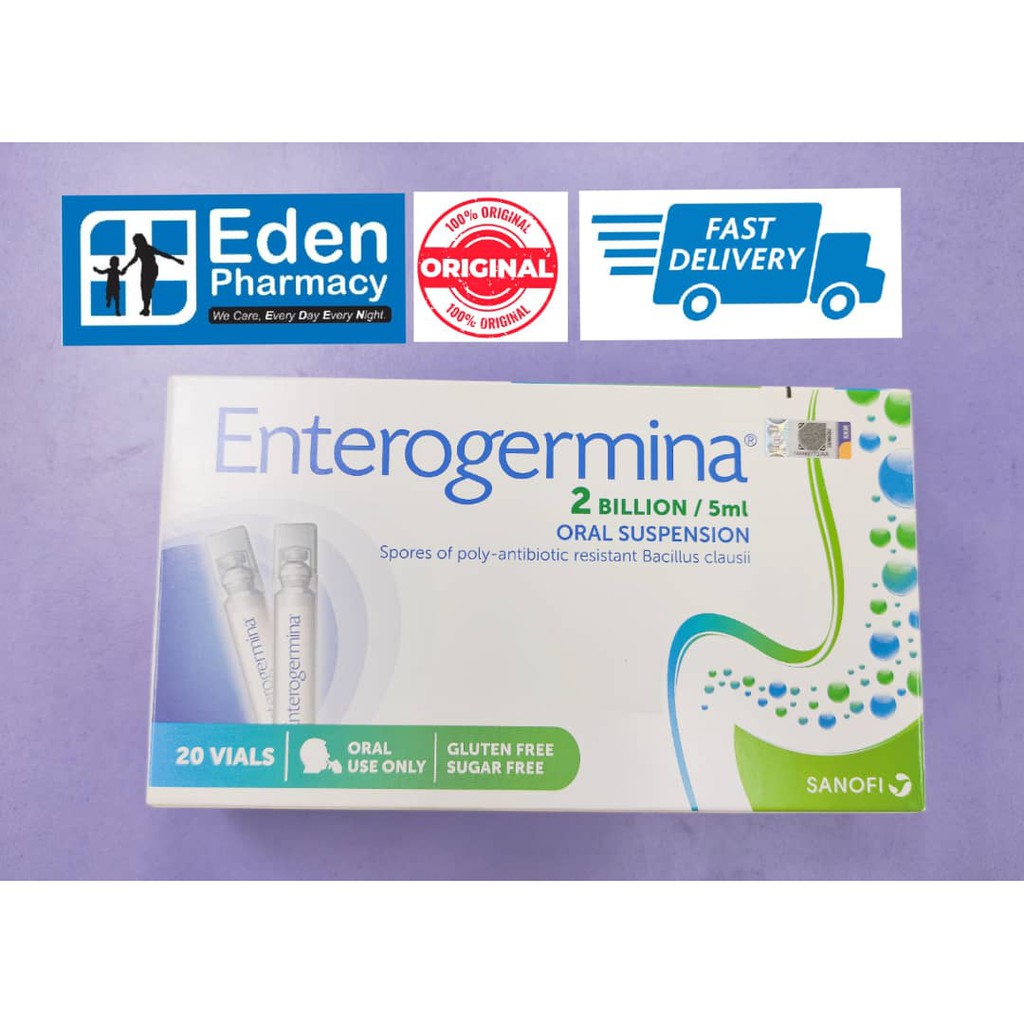 Sanofi Enterogermina probiotic ( enterogemina probiotics ) ( 20 vials ...