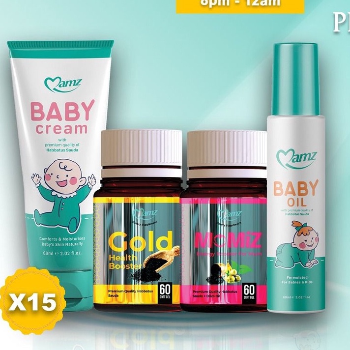Original Free Gift Mamz Baby Oil Mamz Baby Cream / Mamz Momiz / Mamz ...