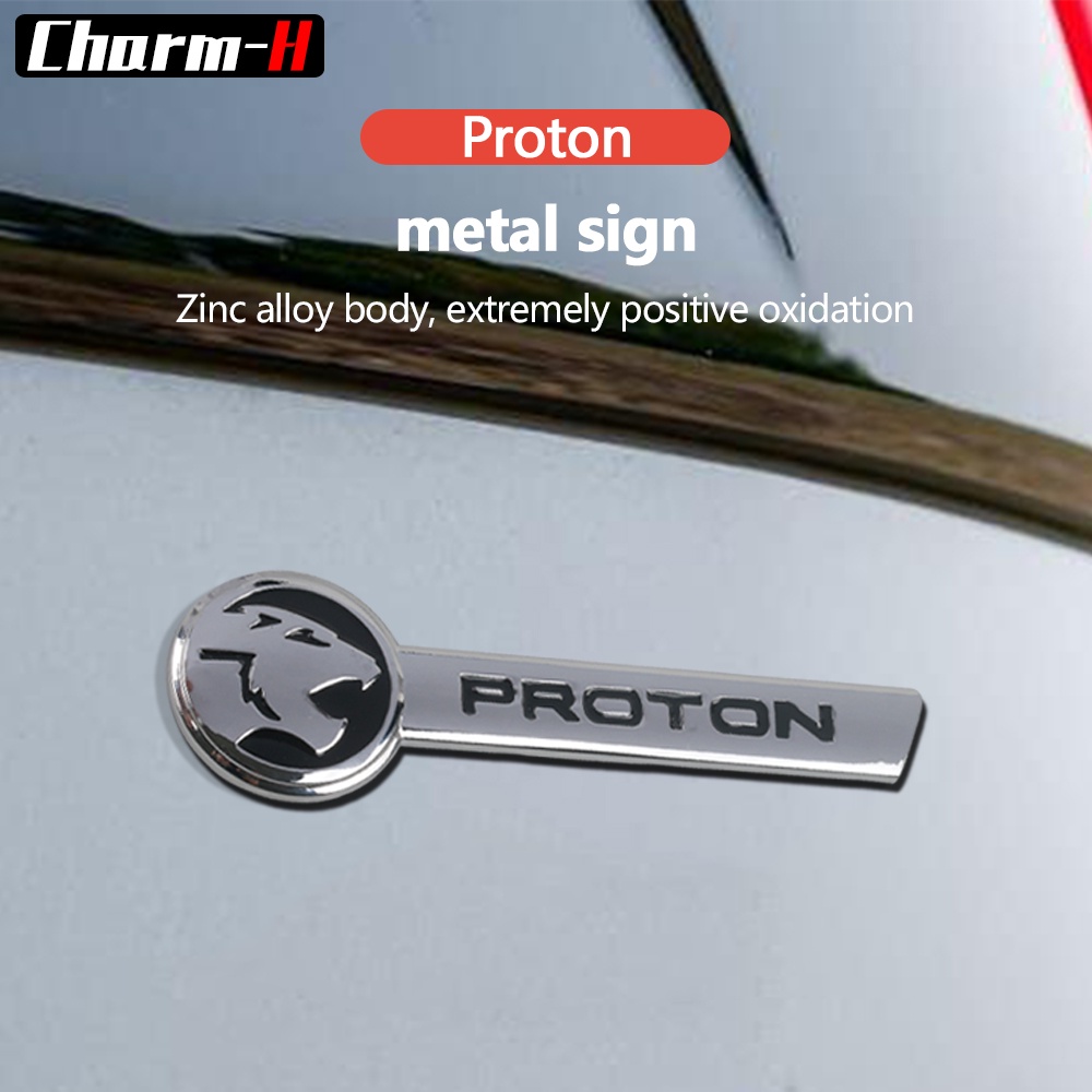 1 X 3D Metal PROTON Letter Logo Car Auto Rear Trunk Emblem Badge ...