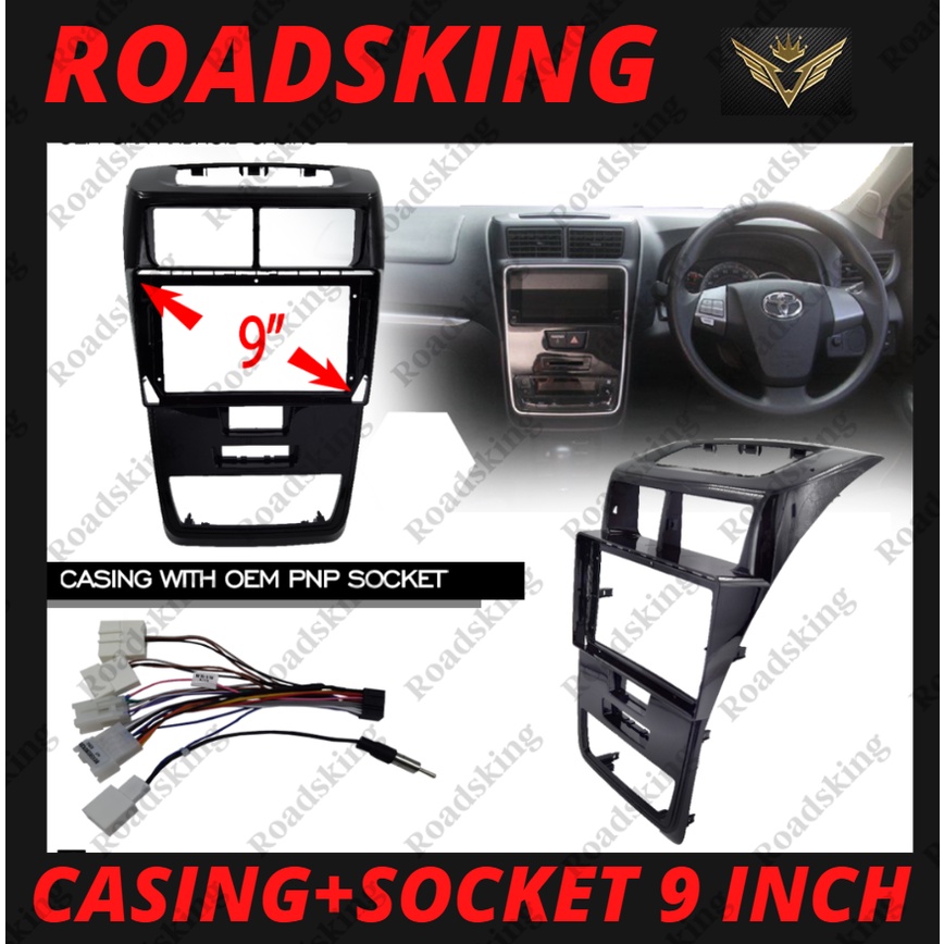 CAR AUDIO ANDROID CASING 9 INCH TOYOTA AVANZA 2019~2020 FULL SET ...