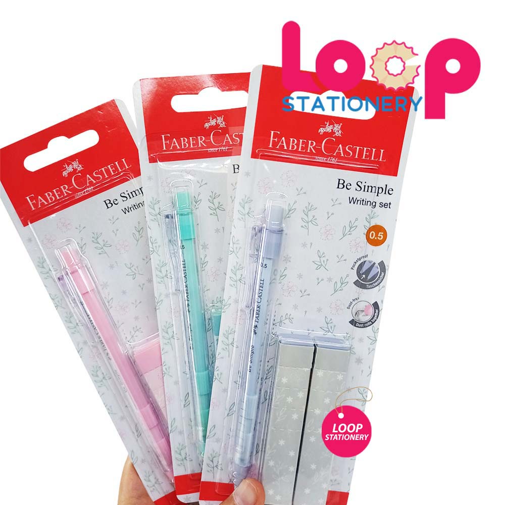 Faber-Castell Be Simple Mechanical Pencil Set 0.5mm | Shopee Malaysia