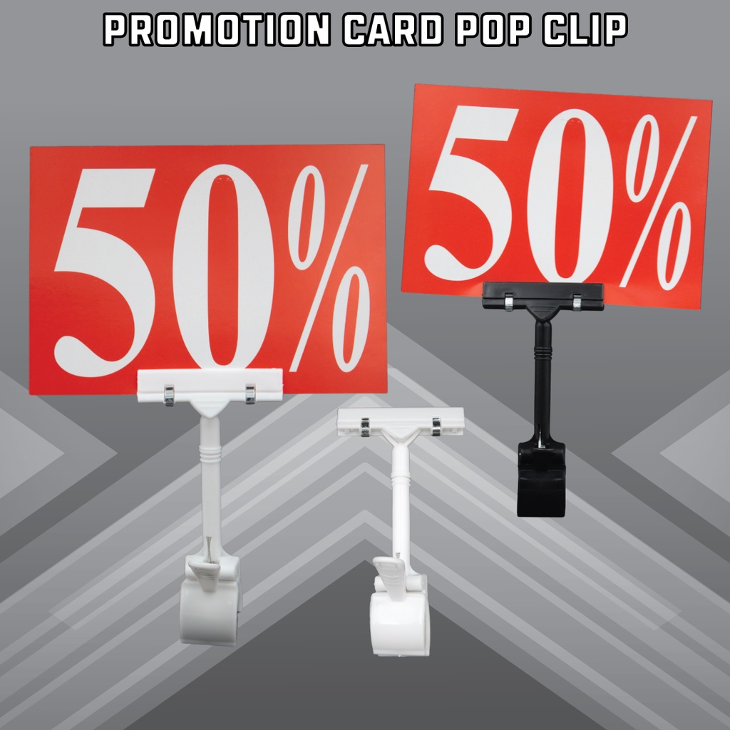 Price Tag Pop Sign Card Display Clamp Clip 10pcs | Shopee Malaysia