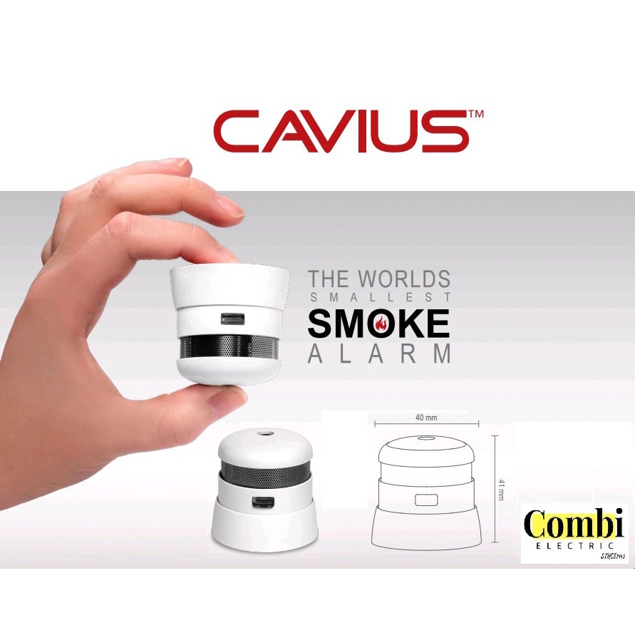 CAVIUS SMOKE ALARM /SMALLEST/MINI/SMOKE ALRAM /SMOKE DETECTOR/SMOKE ...