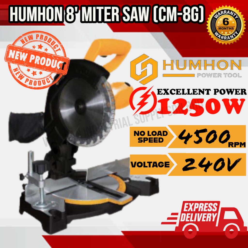 HUMHON 8" Industrial Miter Saw (CM-8G) | Shopee Malaysia