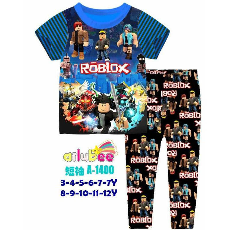 Pyjamas Roblox (3y & 4y) | Shopee Malaysia