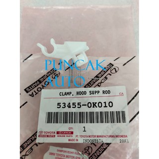 ORIGINAL TOYOTA INNOVA TGN40 FRONT BONNET STAND CLIP (53455-0K010 ...