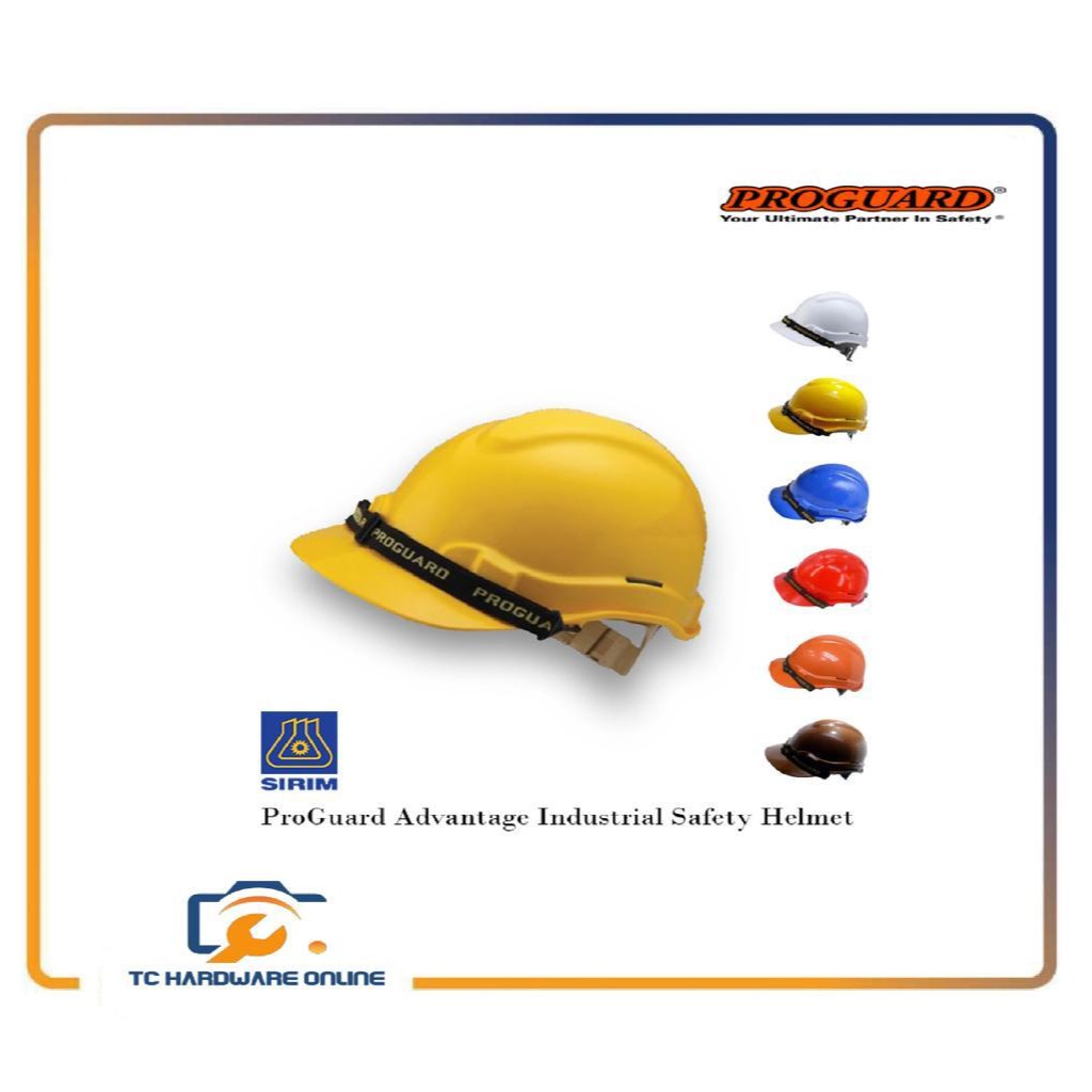PROGUARD SAFETY HELMET SIRIM CERTIFIED (READY STOCK) | Shopee Malaysia