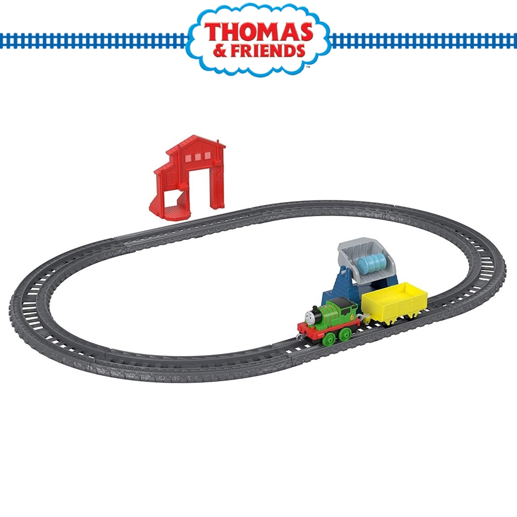 Thomas & Friends Trackmaster Push Along Percy Barrel Drop Playset | BeeCost