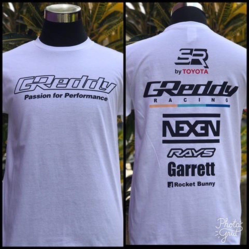 Greddy Racing Performance by Toyota Limited *D1 (White Tshirt) | Shopee ...