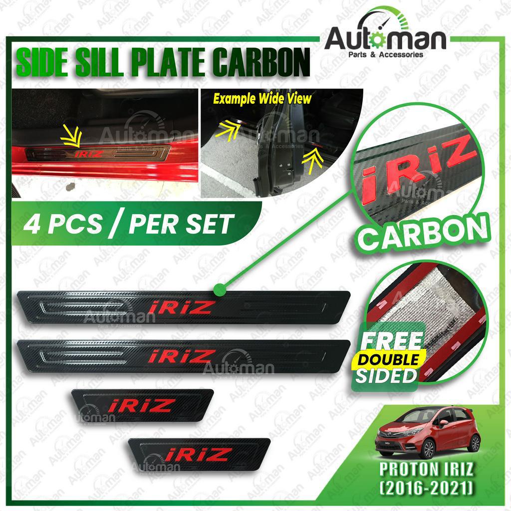 Proton Iriz Carbon Fiber with Red Logo Emblem Word Wording Door Side ...