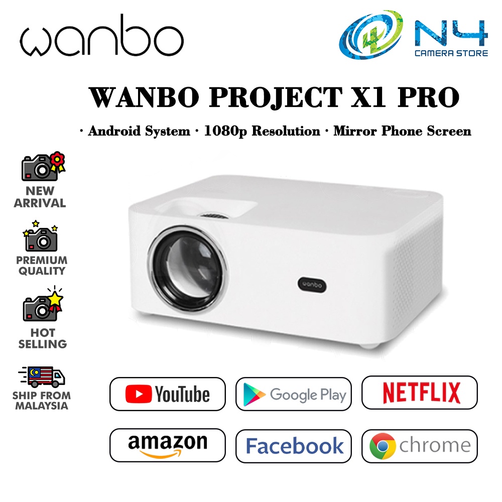 XIAOMI WANBO Smart Projector X1 Mini X1 Pro Support 720p HD, Built-in ...
