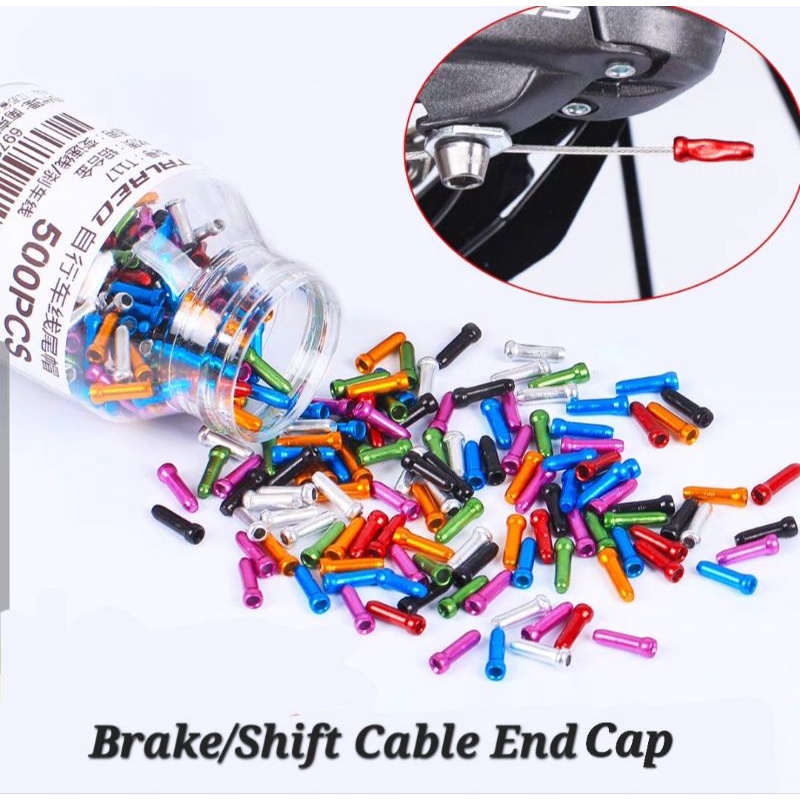 Alloy Bicycle Brake Cable/Shifter Cable End Cap Ready Stock | Shopee ...