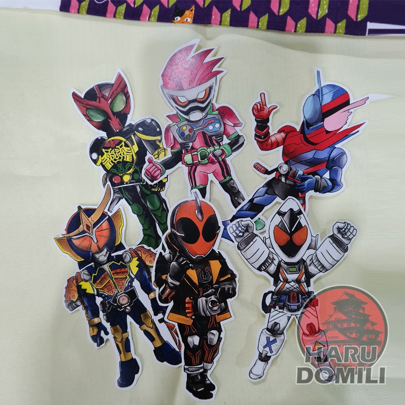Kamen Rider Chibi Die Cut Sticker Collection Fanart Merch | Shopee Malaysia