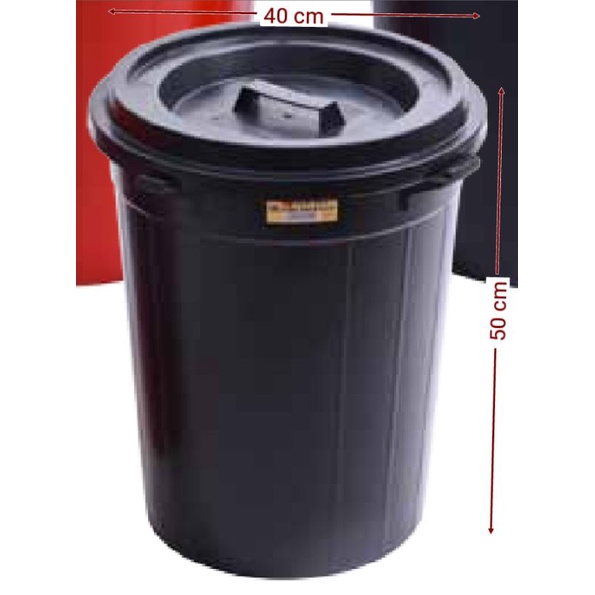 TONG SAMPAH HITAM 12 GALLON | Shopee Malaysia
