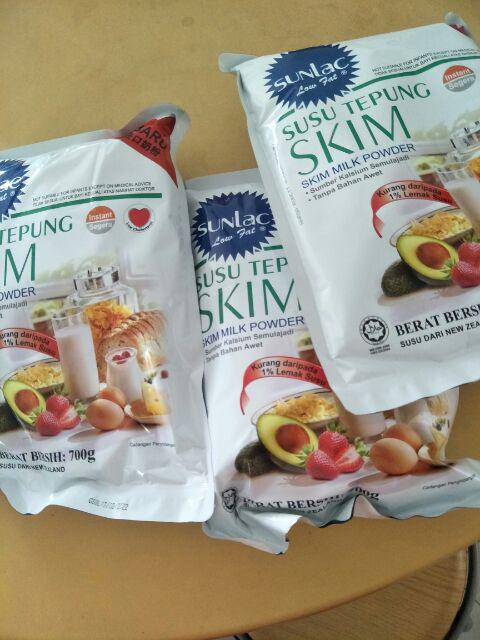 Sunlac Low Fat Skim Milk Powder (700g) | Shopee Malaysia