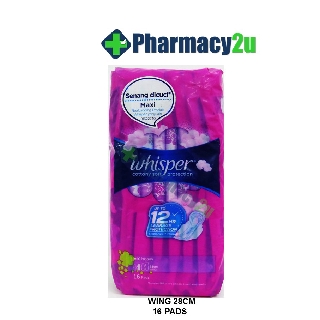 WHISPER COTTONY SOFT PROTECTION/MAXIMUM OVERNIGHT PROTECTION WING 23CM ...