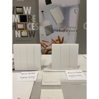 LEGRAND MALLIA SENSES SWITCHES WHITE (A281004MW 3GANG 1WAY)(A281006MW ...