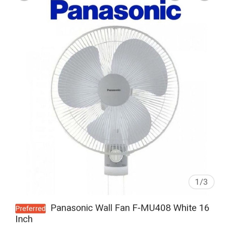 Panasonic Wall Fan 16 inch (F-MU408-WT) | Shopee Malaysia Panasonic Wall Fan 16 inch (F-MU408-WT) | Shopee Malaysia