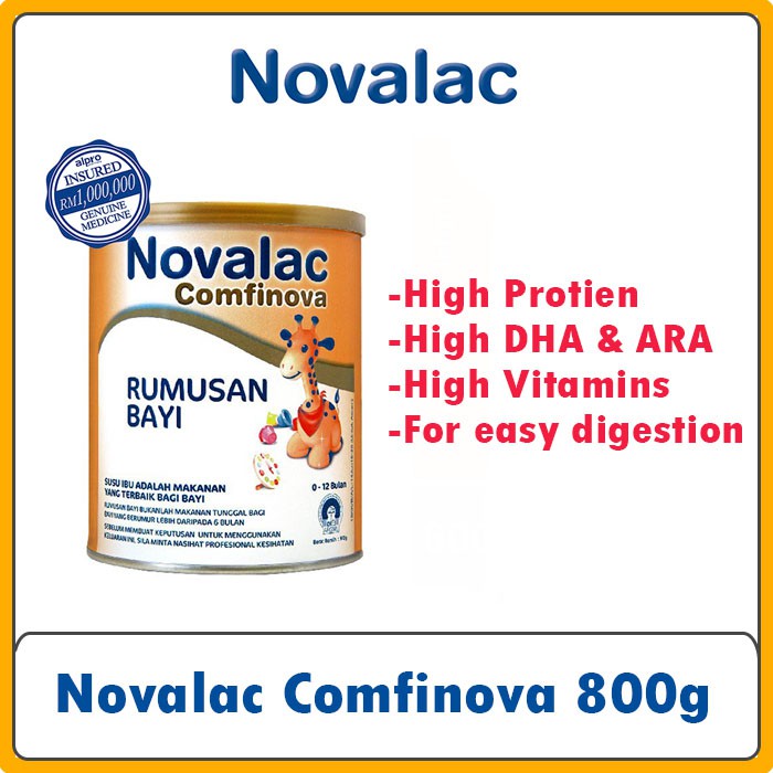 Novalac Comfinova Infant Formula 800g (0-12m) (For easy digestion in babies with flatus and ...