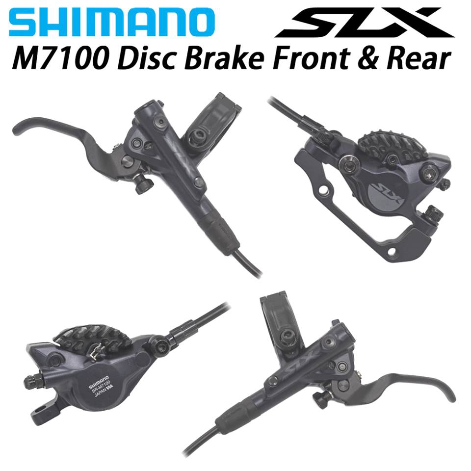 Shimano SLX M7120 Hydraulic Disc Brake Lever 4-Piston Caliper BR-M7120 ...