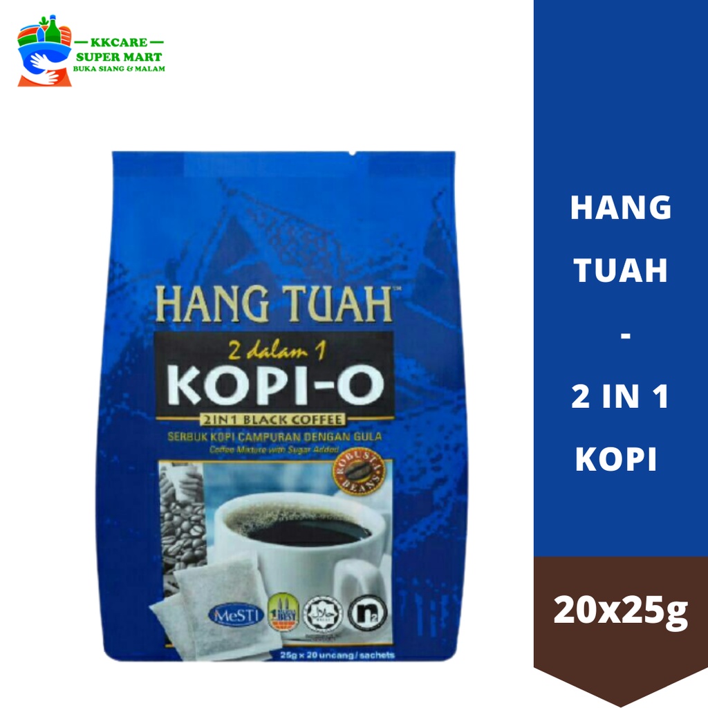 Hang Tuah - 2 in 1 Kopi - O - 20 x 25g | Shopee Malaysia