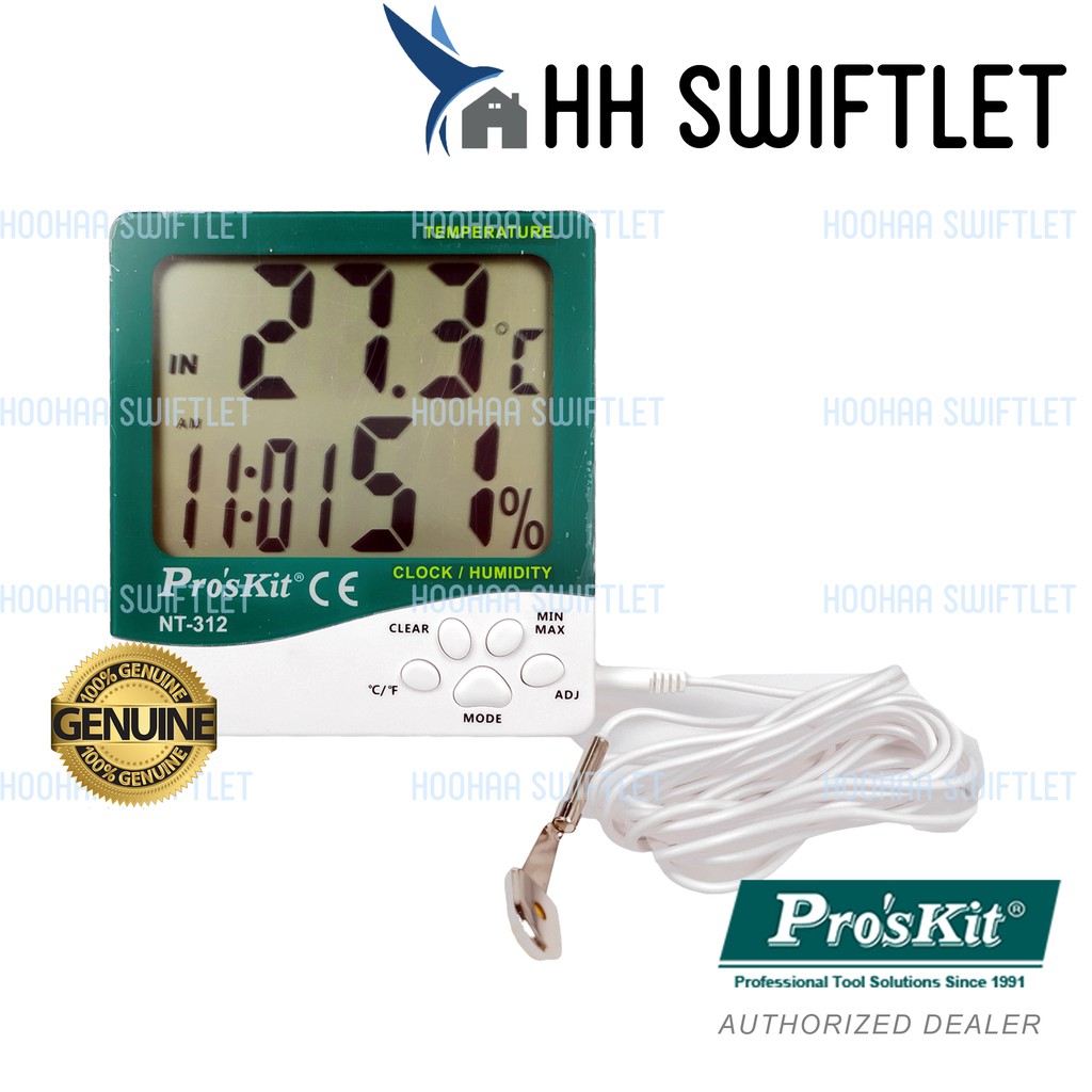 ProsKit NT-312 Digital Temperature Humidity Meter | Shopee Malaysia