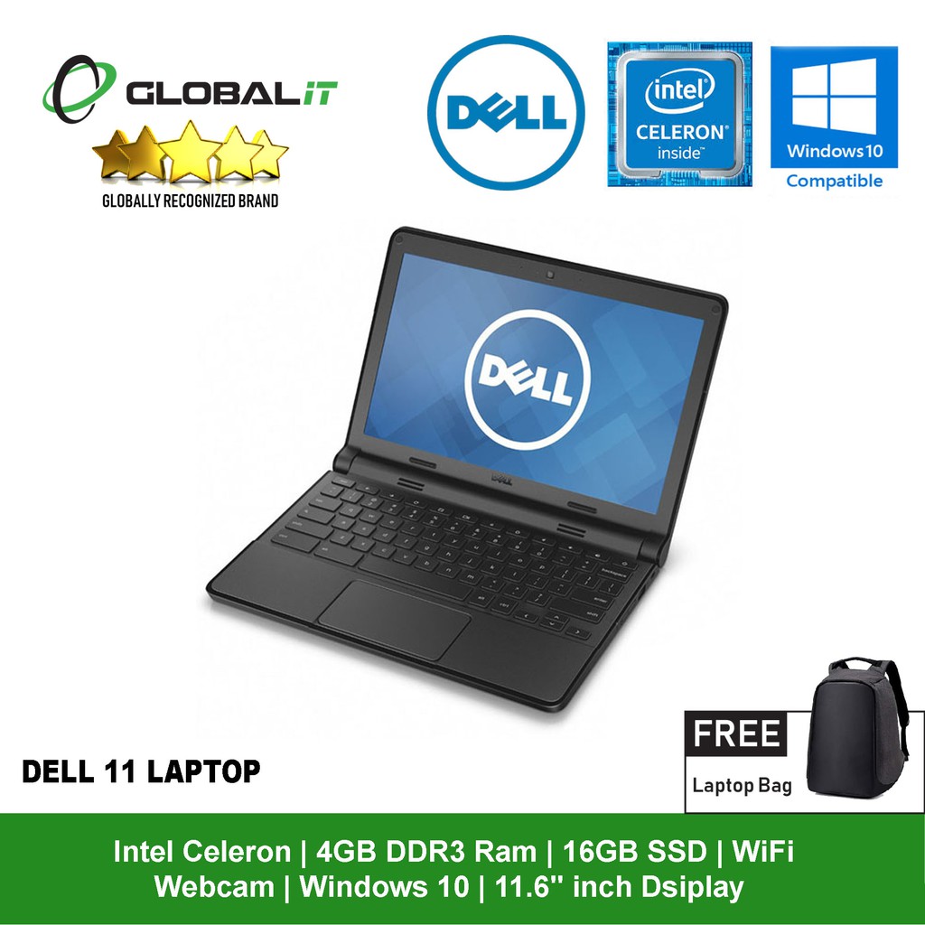 (Refurbished Notebook) Dell 11 Laptop / 11.6 inch Display / WiFi ...