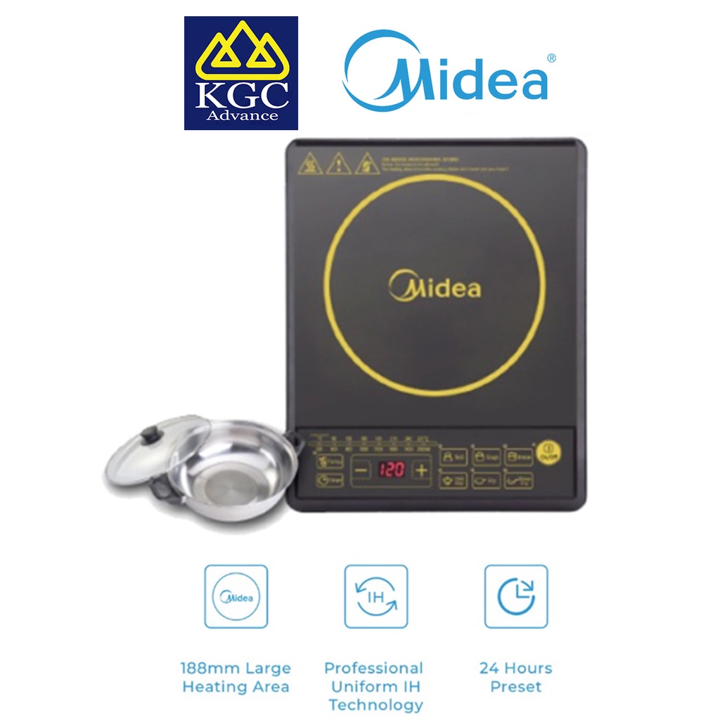 Midea 2000W Induction Cooker With Touch Control C20-RT2002 [Free Pot ...
