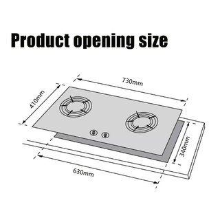 (available )Tempered Glass Gas Stove Dapur Gas Clad Double Nine-Chamber ...