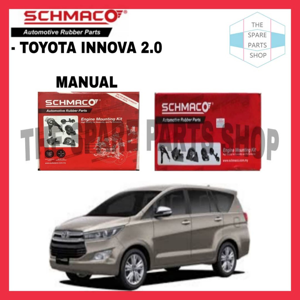 Toyota innova 2.0 manual schmaco engine mounting kit set - 1 year ...
