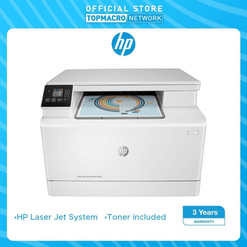 HP COLOR LASERJET PRO MFP M182N PRINTER (PRINT, SCAN, COPY, WIRELESS ...