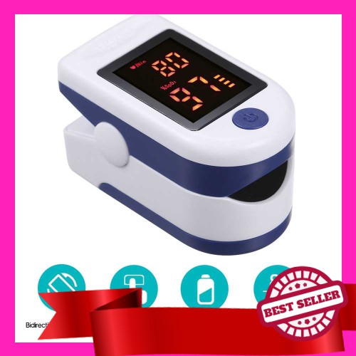 Fingertip Pulse Oximeter with LED Display Digital Oximeter Blood Oxygen ...