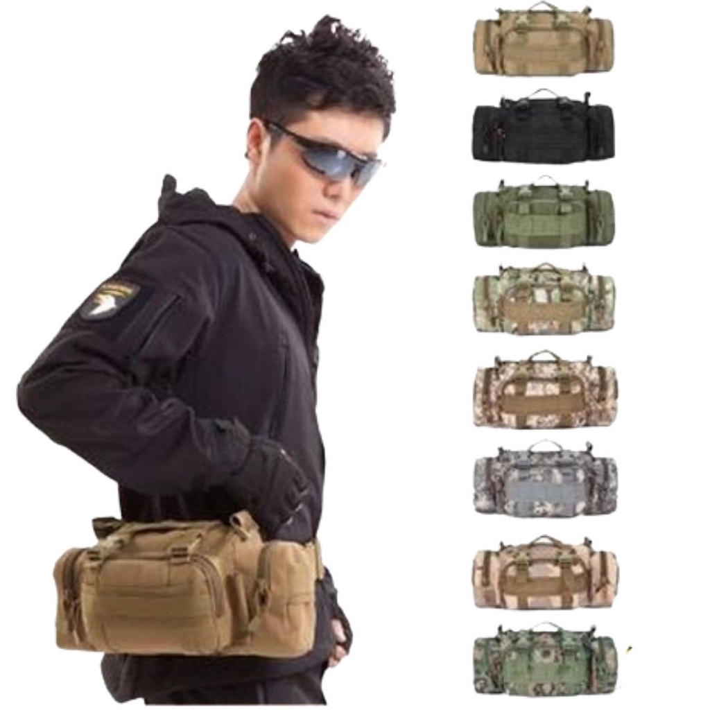 Army Camouflage Man Waist Bag Men Tactical Military Chest Pouch Belt ...