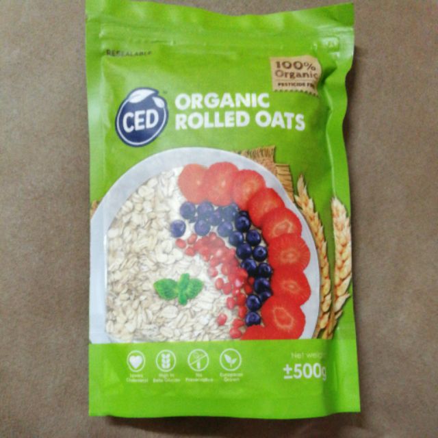 CED Organic Rolled Oats 500g | Shopee Malaysia CED Organic Rolled Oats 500g | Shopee Malaysia