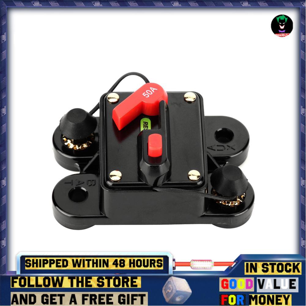 Sinhopsa Car Audio Automatic Manual Reset Fuse Holder Circuit Breaker ...