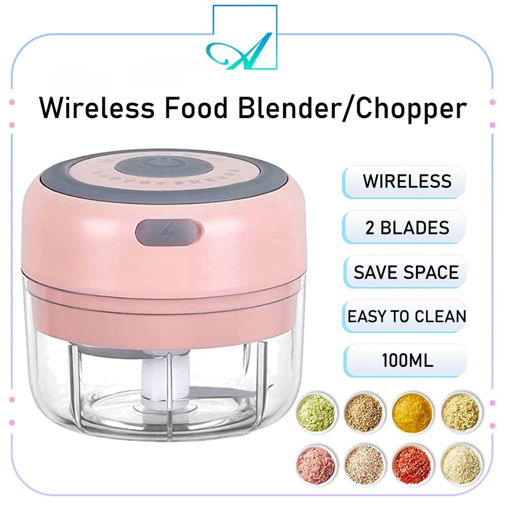 Wireless Blender Garlic Chopper Electric Food Chopper Portable Blender ...