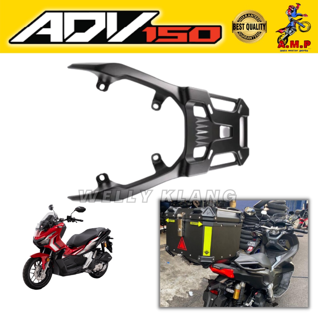 HEAVY DUTY RACK HONDA ADV150 ADV-150 100% Fitting Combo with Aluminium Top Box 43L | Shopee Malaysia