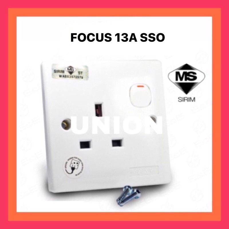 Focus 13a switch socket outlet / 3x3 nut box / suis soket outlet | BeeCost