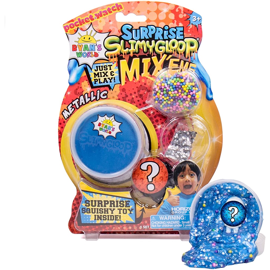 RYAN'S WORLD Surprise Mix'ems, Pre-Made Slime, Add-ins, Embellishments ...