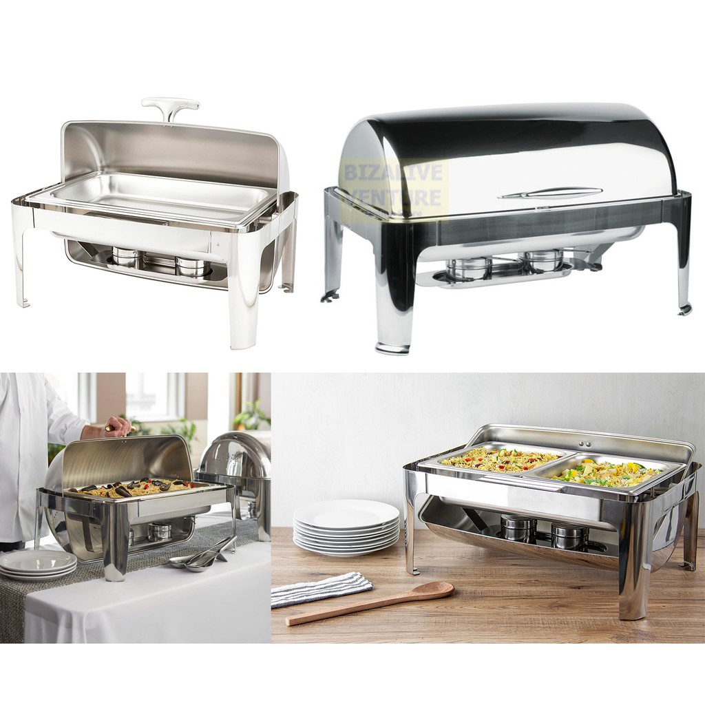 S/S Roll Top Full Size Chafing Dish | Food Pan | Bekas Lauk | Bekas ...