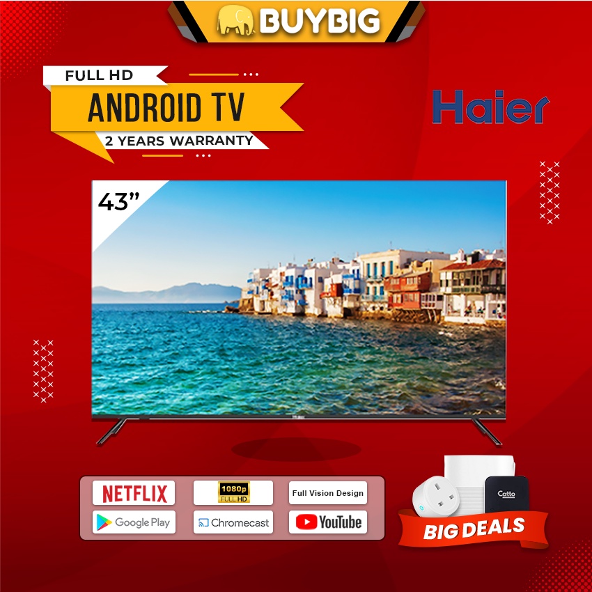 Haier 43" Full HD Smart TV with Smart Share H43K6FG (2 YEARS WARRANTY ...