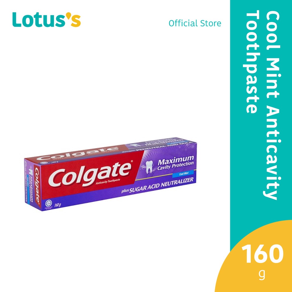 Colgate Maximum Cavity Protection Cool Mint Anticavity Toothpaste 160g ...