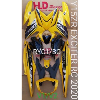 Ready Stock HLD Coverset Yamaha Y15ZR V1 V2 Exciter RC 2020 Sticker Tanam Cover Set Y15 Y150 ...