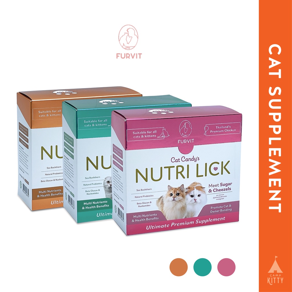 Furvit Cat Candy's NutriLick, 40 sachets | Premium Nutritional Cat ...