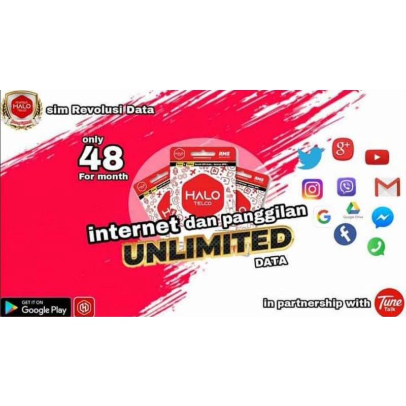 Halo telco simcard unlimited Internet | Shopee Malaysia