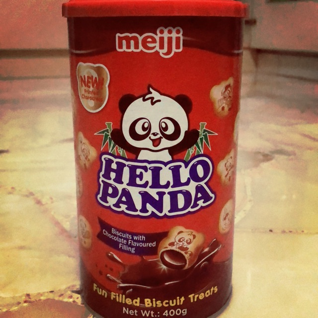 Meiji Brand : Hello Panda Chocolate Biscuits Tin 400g | Shopee Malaysia
