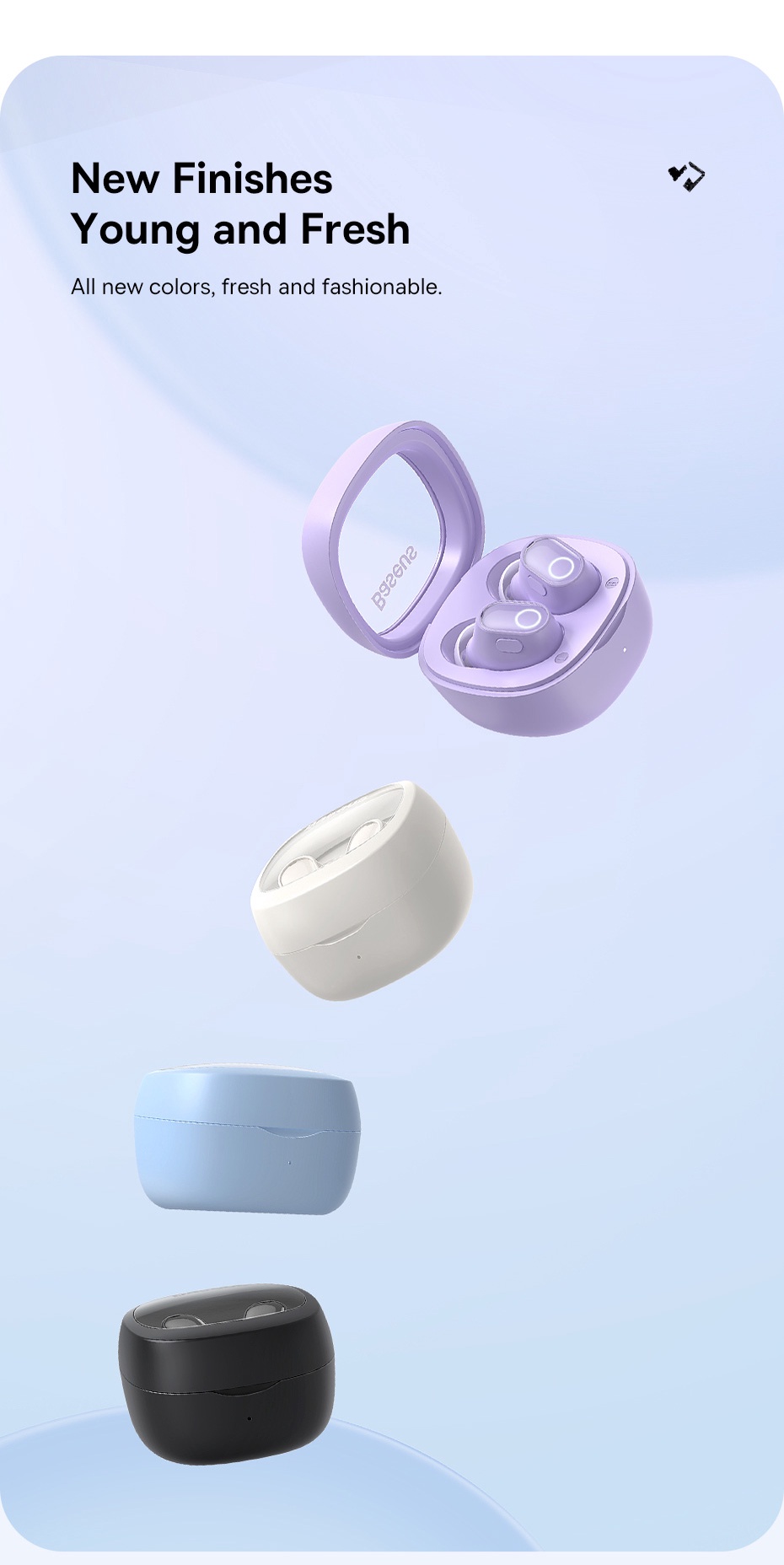 Baseus Bowie WM02 TWS Bluetooth Earphones Stereo Wireless 5.3 | Shopee ...