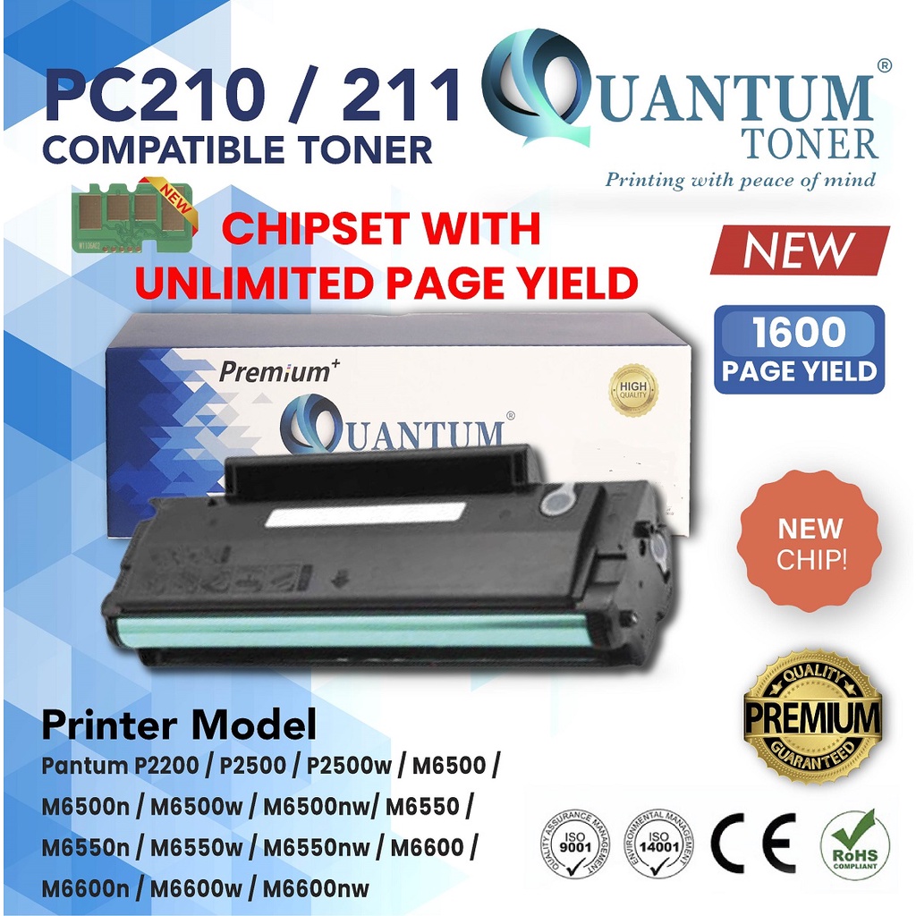 Pantum PC210 PC210B Compatible Toner For P2500 P2500W M6500N M6500W ...