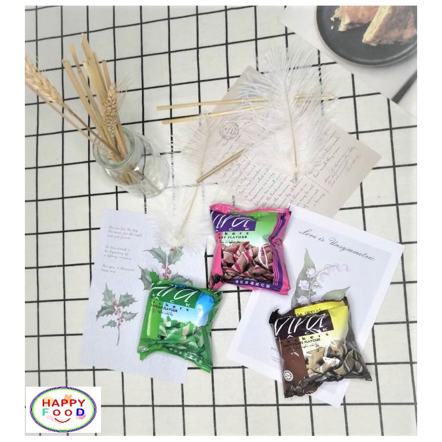 Vira Cracker Chocolate/ Strawberry/ Pandan (10 x 10g) | Shopee Malaysia